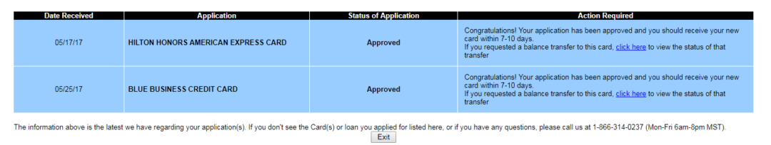 Check Amex Card Application Status + Reconsideration Line